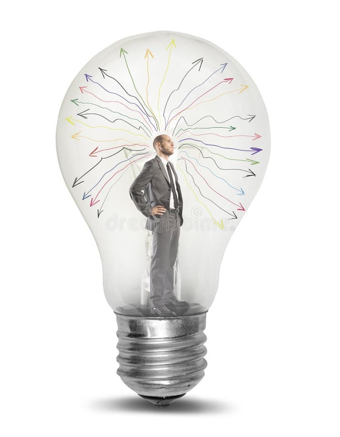 Genius stock photo. Image of creativity, lightbulb, decision - 33609022