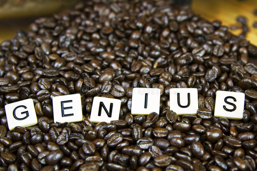 Genius is the One Who Invented Coffee Stock Photo - Image of smells ...