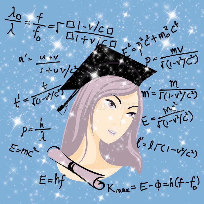 Genius Girl Interests Conceptual Infographics Stock Vector ...