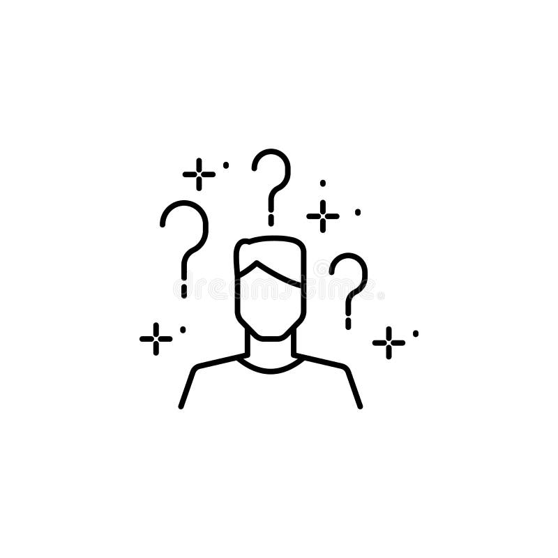 Genius, Human, Questions Icon. Element of Medicine Icon Stock ...