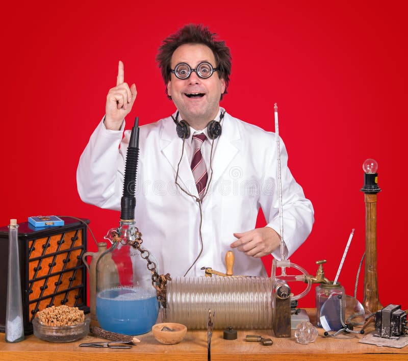 Genius in the laboratory stock photo. Image of danger - 59070150