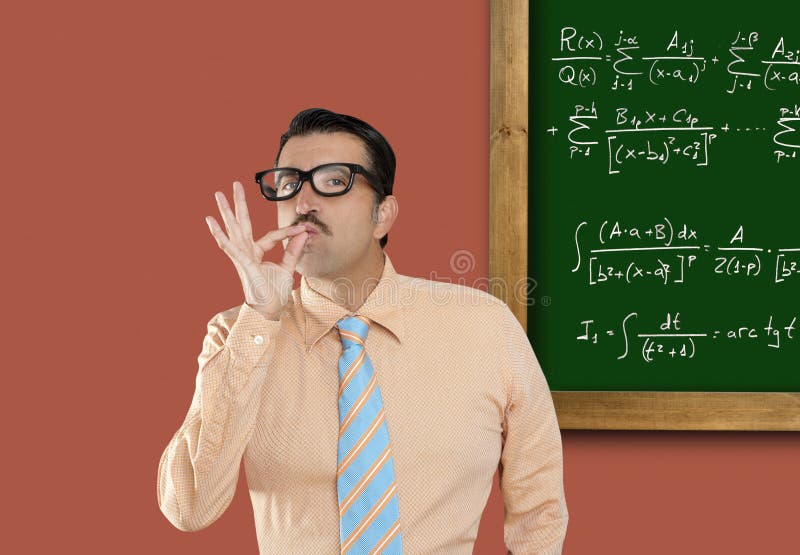 Mathematical Formula Genius Nerd Geek Easy Resolve Stock Image - Image ...
