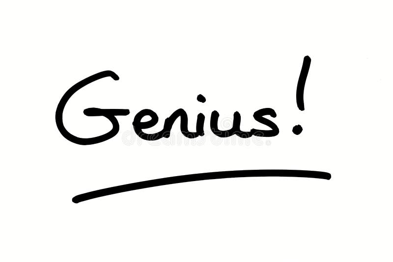 Word Genius Formed of the Elements of Periodic Table. Stock Vector ...