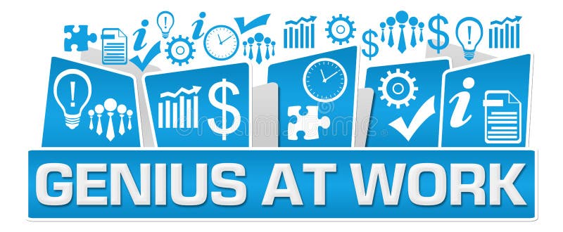 Genius at Work stock illustration. Illustration of alternative - 7515097