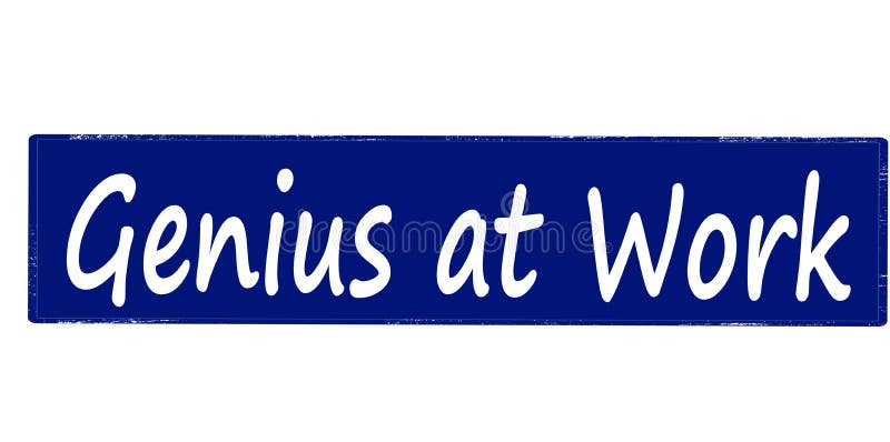 Genius at Work stock illustration. Illustration of alternative - 7515097
