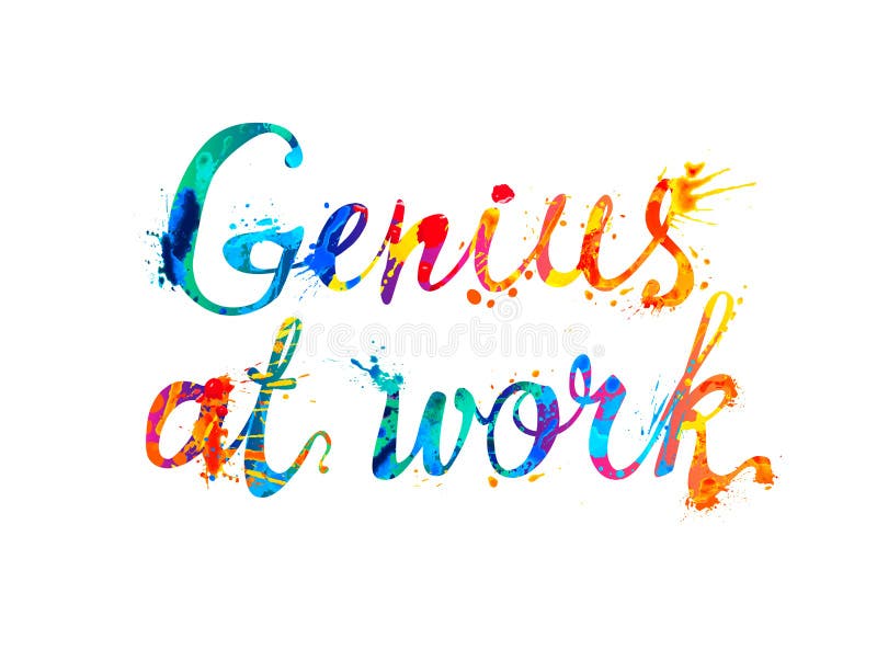 Genius at Work stock illustration. Illustration of alternative - 7515097
