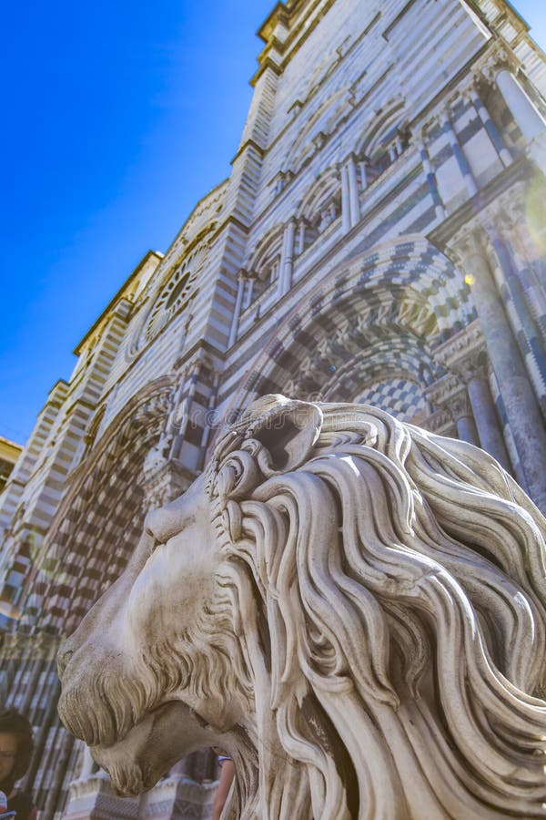 Genoa Cathedral stock image. Image of building, italy - 92668581