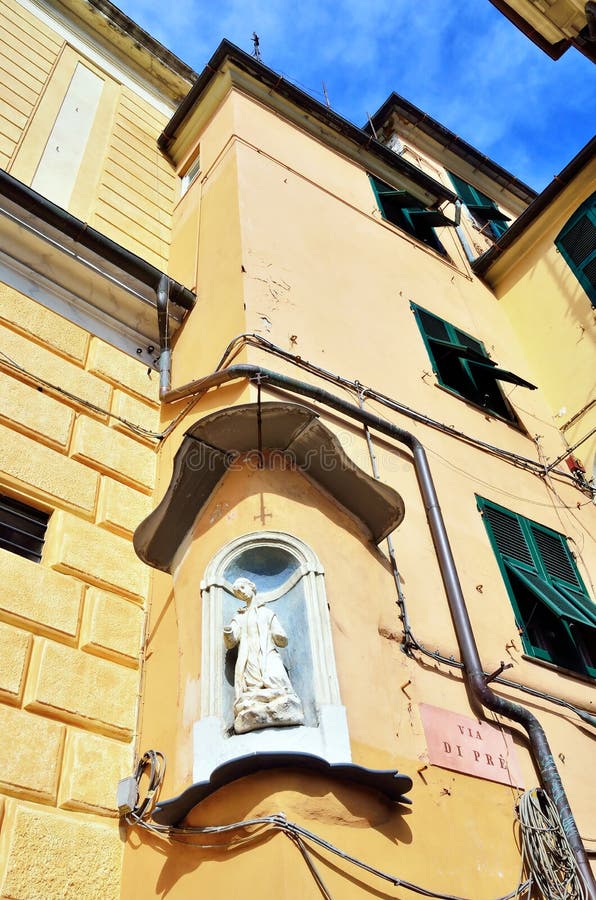 Genoa houses stock image. Image of alleyways, traditional - 63282333