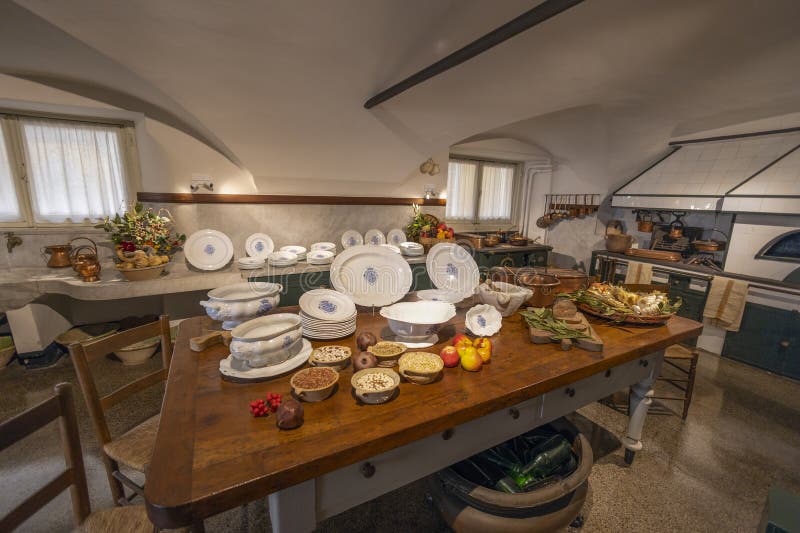 The Kitchen of Spinola Palace, Genoa, Italy Editorial Image - Image of ...