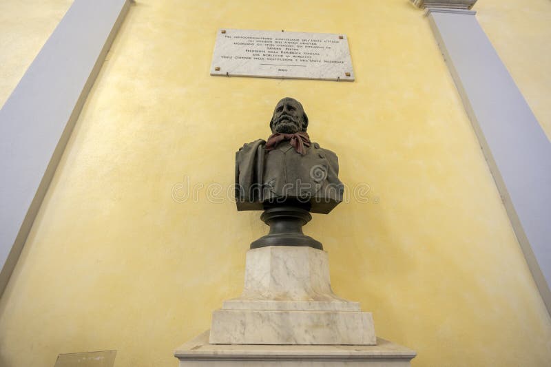 The Bust of Giuseppe Garibaldi in the University of Genoa, Italy ...