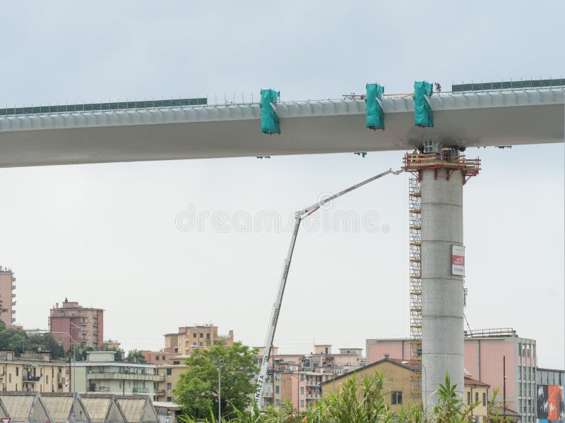 Genoa 16 May 2020, the Reconstruction of the Morandi Bridge Editorial ...
