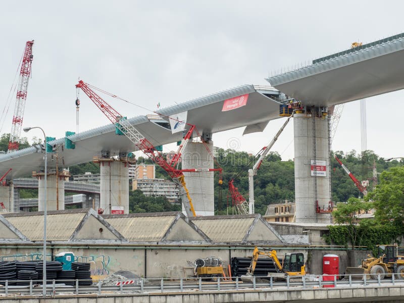 The Morandi Bridge Collapsed Photo Editorial Stock Photo - Image of ...