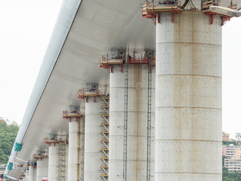 Genoa 16 May 2020, the Reconstruction of the Morandi Bridge Editorial ...