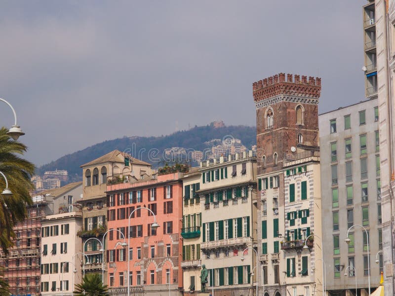 Genoa old town stock image. Image of vecchia, genova - 39114553