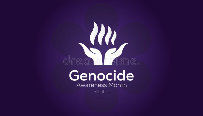 April is Genocide Awareness Month. Stock Vector - Illustration of icon ...