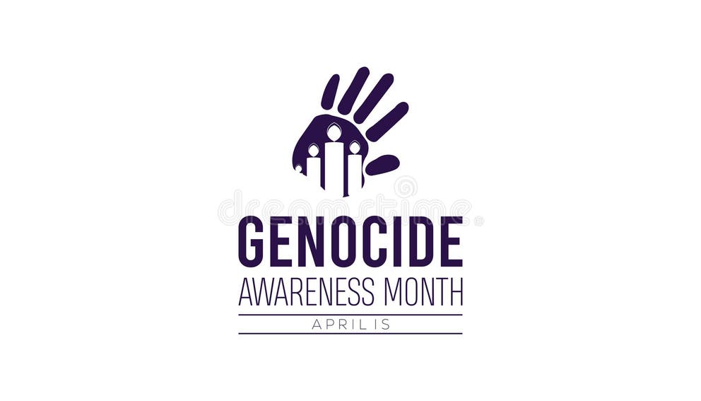April is Genocide Awareness Month. Stock Vector - Illustration of month ...