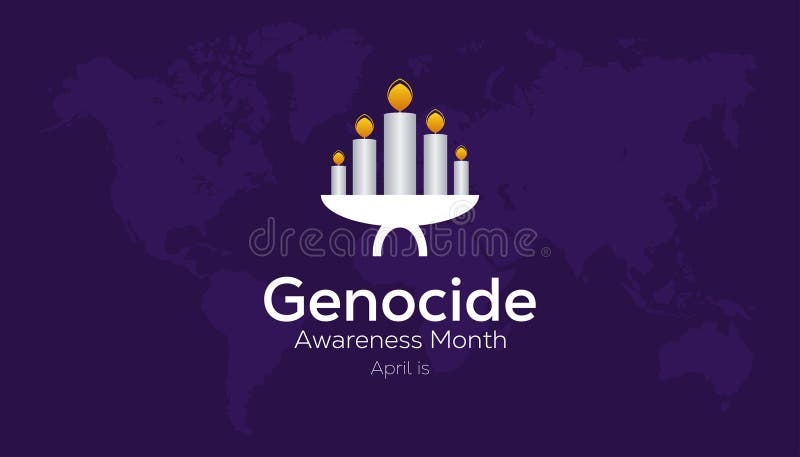 April is Genocide Awareness Month. Stock Vector - Illustration of ...
