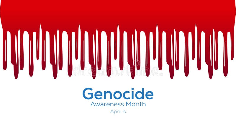 April is Genocide Awareness Month. Stock Vector - Illustration of ...