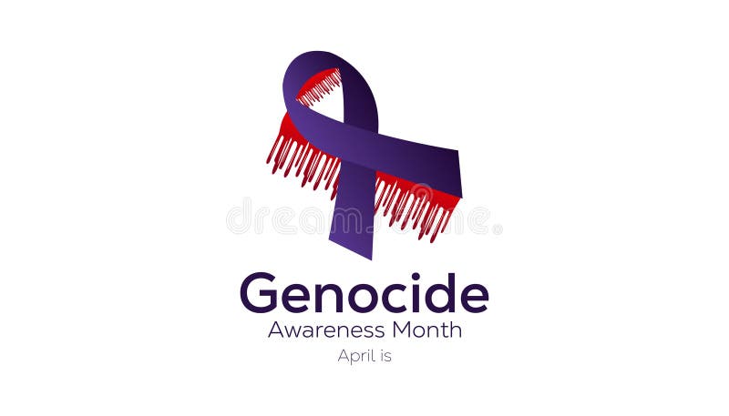 April is Genocide Awareness Month. Stock Vector - Illustration of ...