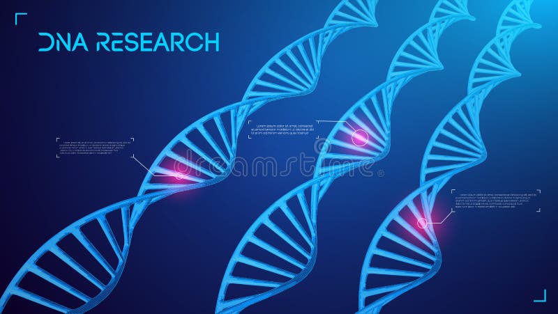 Genome Dna Vector Illustration. DNA Structure EPS 10 Stock Vector ...