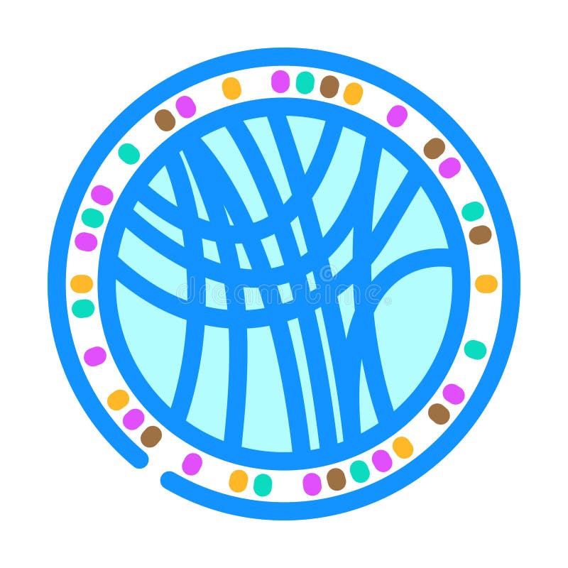 Genome Map Genetic Engineering Color Icon Vector Illustration Stock ...