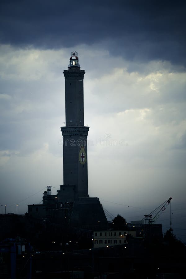 Genova lighthouse stock photo. Image of signal, coast - 66101224