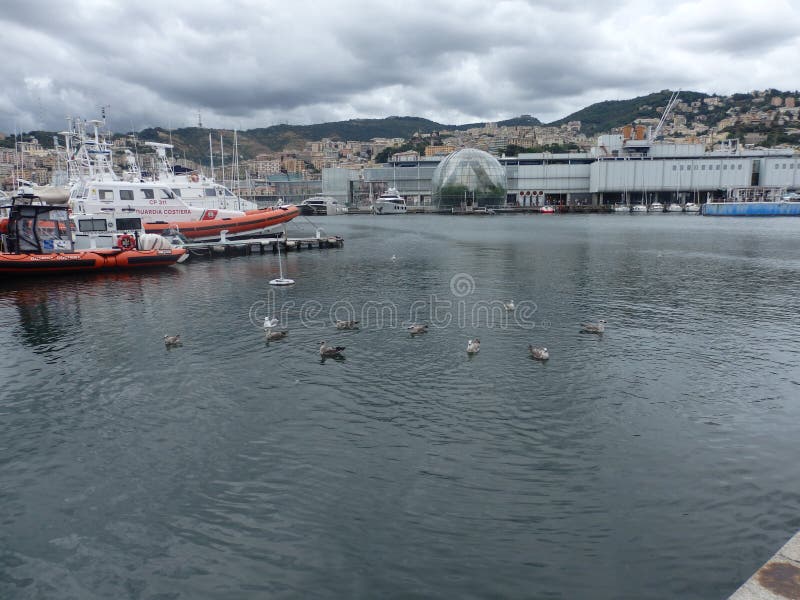 Genova Port editorial image. Image of italy, genova, boat - 88365025