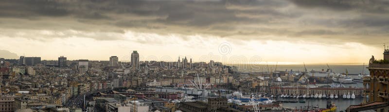 Genova at Sunrise stock photo. Image of reflection, mountains - 47962254
