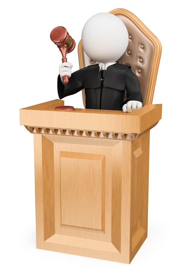 Bruit Art Senior Judge Dans Le Tribunal Heurtant Gavel Loi Et Système