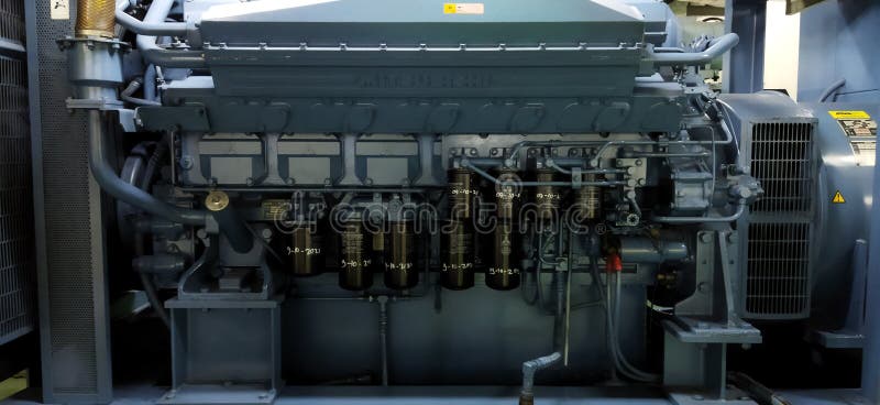 Genset 1000kva Machine Room Enginer Power Room Editorial Stock Photo ...