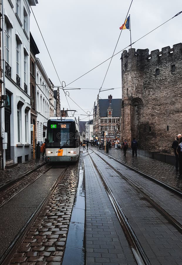 Gent, Belgium, in Flanders. Editorial Photography - Image of flanders ...