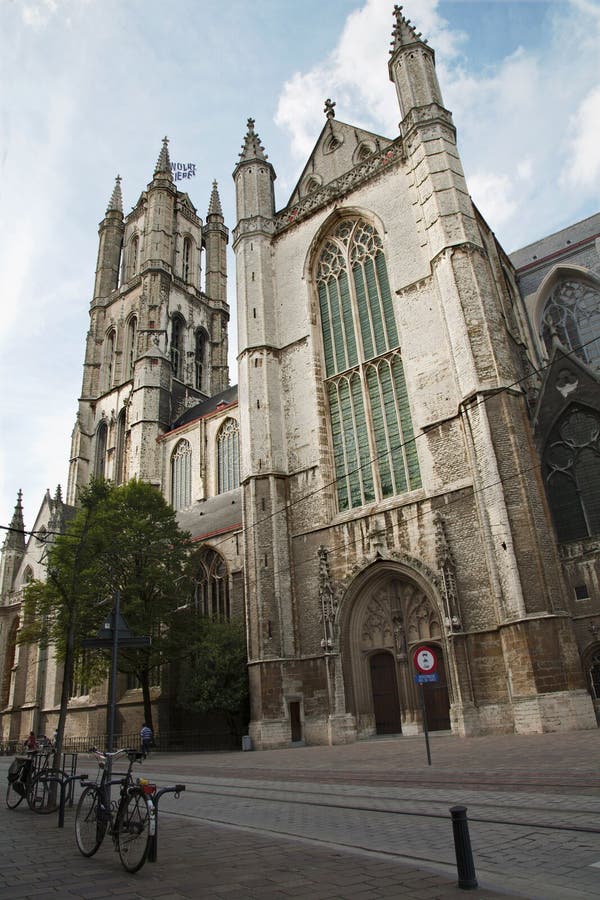 Cathedral in Gent stock image. Image of culture, religion - 31963549
