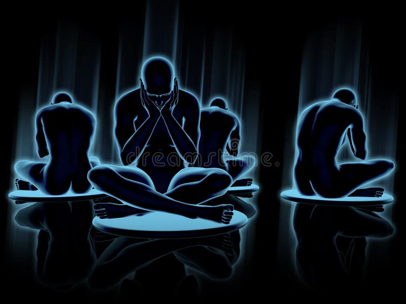 Gente azul 3d stock de ilustración. Ilustración de dimensional - 1774897