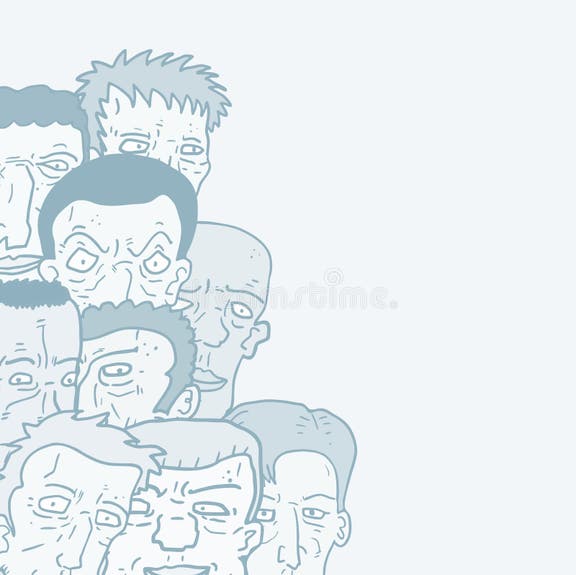 Gente azul ilustración del vector. Ilustración de etiqueta - 31439779