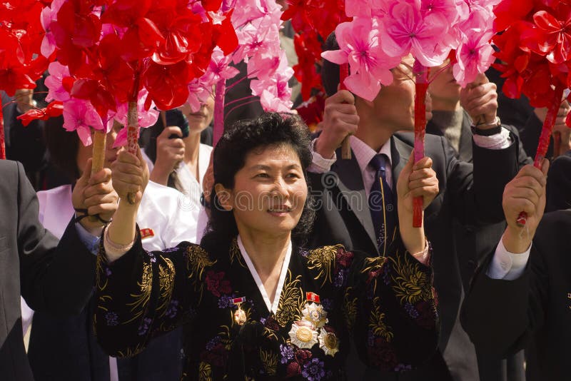 Gente de Corea del Norte imagen de archivo editorial. Imagen de mujeres ...