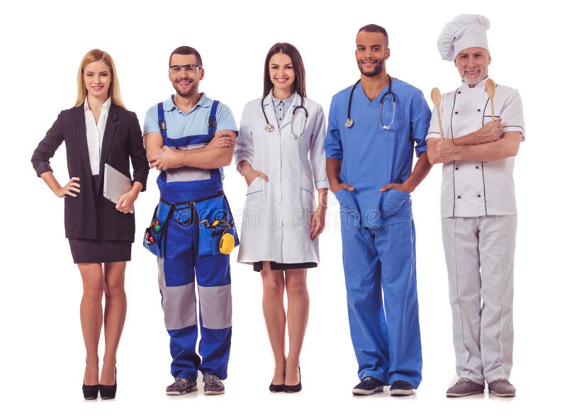 Gente De Diversas Profesiones Foto de archivo - Imagen de hembra ...