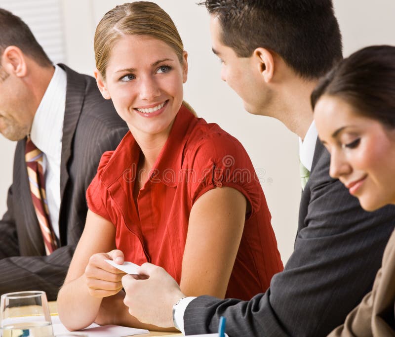 Gente Di Affari Nella Riunione Immagine Stock - Immagine di uomo ...