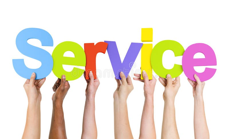 Gente Diversa Que Lleva a Cabo Servicio De La Palabra Imagen de archivo ...