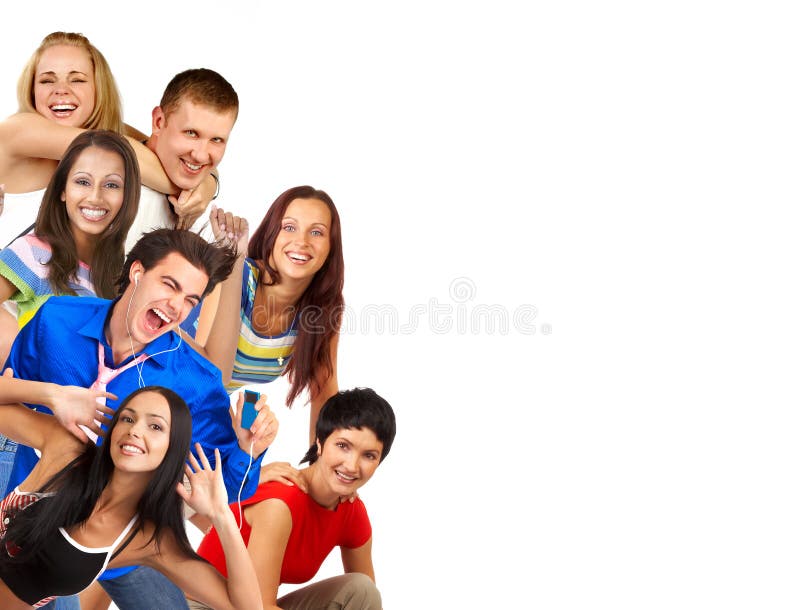 Gente divertida feliz. foto de archivo. Imagen de persona - 8568928