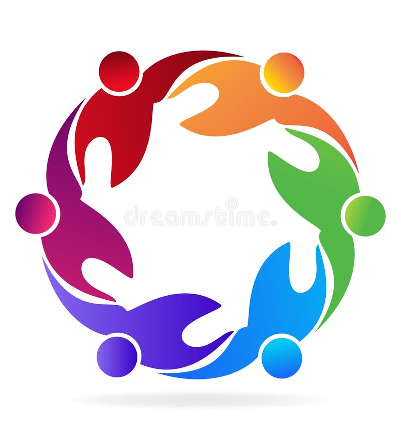 Gente Unida Trabajo En Equipo Ilustración del Vector - Ilustración de ...