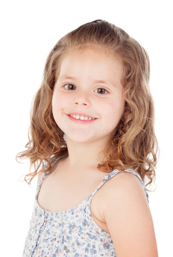 Gentille Fille Avec Un Regard De Surprise Photo stock - Image du beau ...