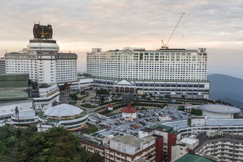 Genting Hotel editorial photo. Image of dawn, crane, cloud - 64343431