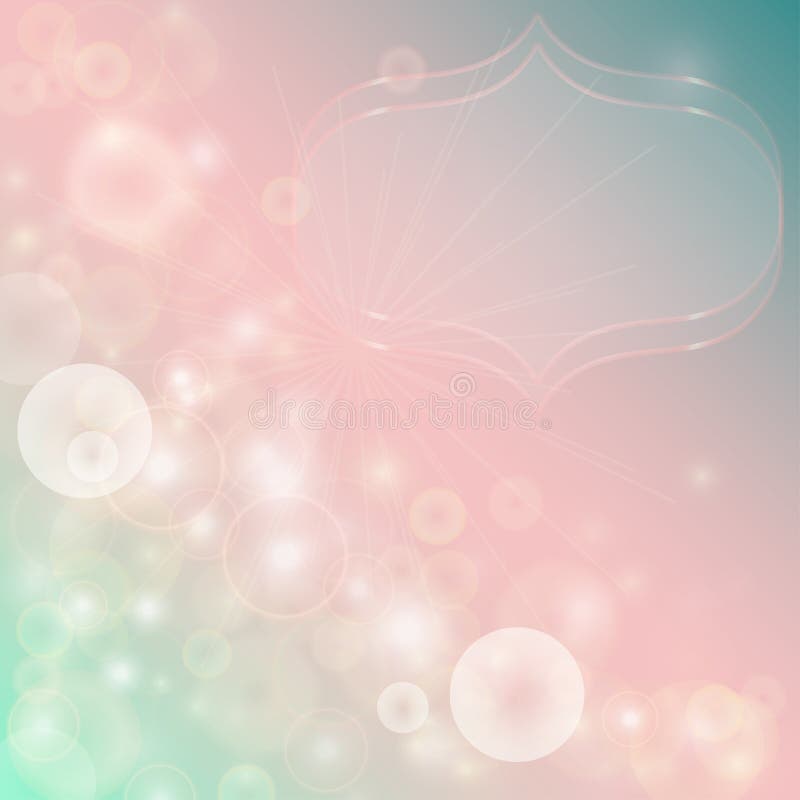 Gentle Abstract Background with Bokeh Effect. Stock Vector ...