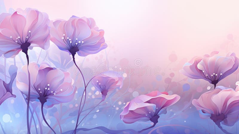 Gentle Abstract Floral Background, Abstract Illustration Stock ...