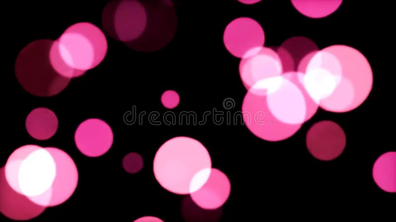Gentle Animation of Romantic Pink Bokeh Lights and Particles Floating ...