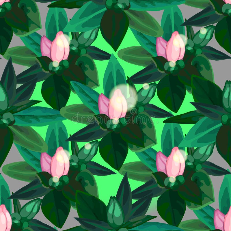 Gentle azalea pattern stock vector. Illustration of garden - 71084292