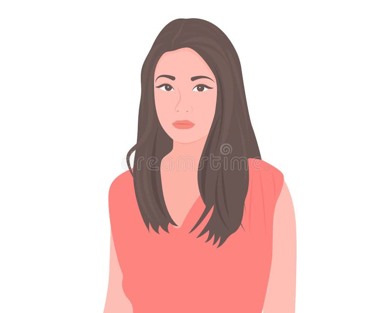 Person Thinking Curly Hair Stock Illustrations – 109 Person Thinking ...