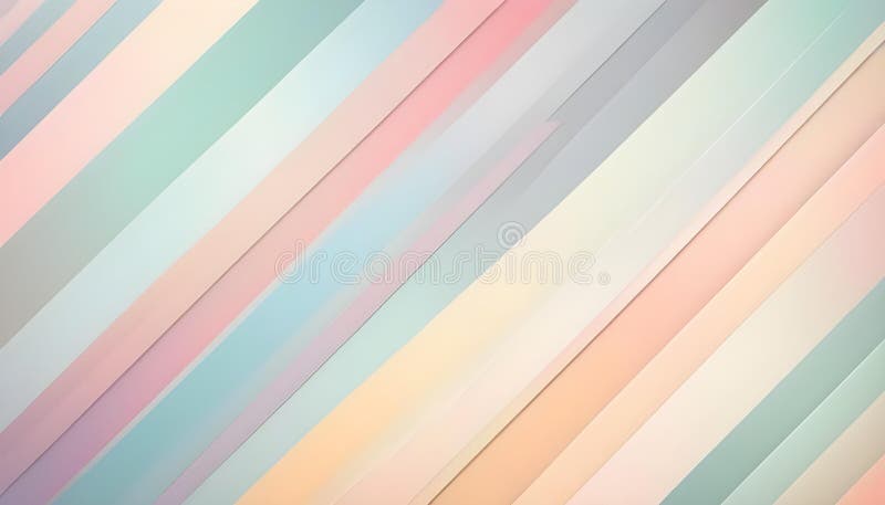 A Gentle Blend of Pastel Stripes Creates a Calming and Visually ...
