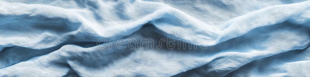 Gentle Blue Fabric Waves with Textured Flow and Soft Light Effect Stock ...