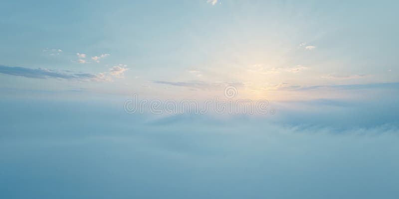 Gentle Blue Gradient Morning Sunlight Transition Stock Image - Image of ...
